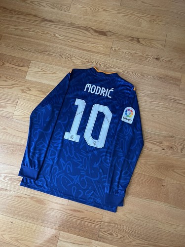 🔵🟠 Adidas Real Madrid LUKA MODRIC🇭🇷 2021/22 away jersey (Size Large) | eBay