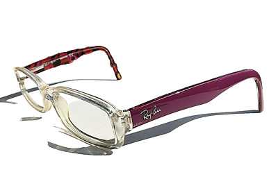 Ray-Ban Eyeglasses RB 5179-2421 Clear Frames Maroon Arms 51-16-135 | eBay