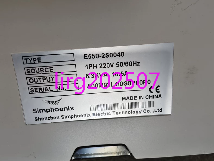 1pc used Simphoenix E550-2S0040 220V | eBay