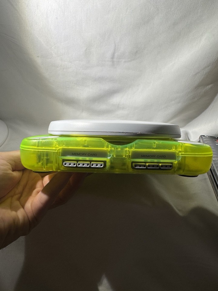 Custom Extreme Green PSone Console w/ OEM LCD Screen & Controller ...