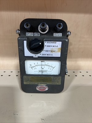 JAMES BIDDLE MAJOR MEGGER MODEL 21158 HAND CRANK VINTAGE WORKS S2 | eBay