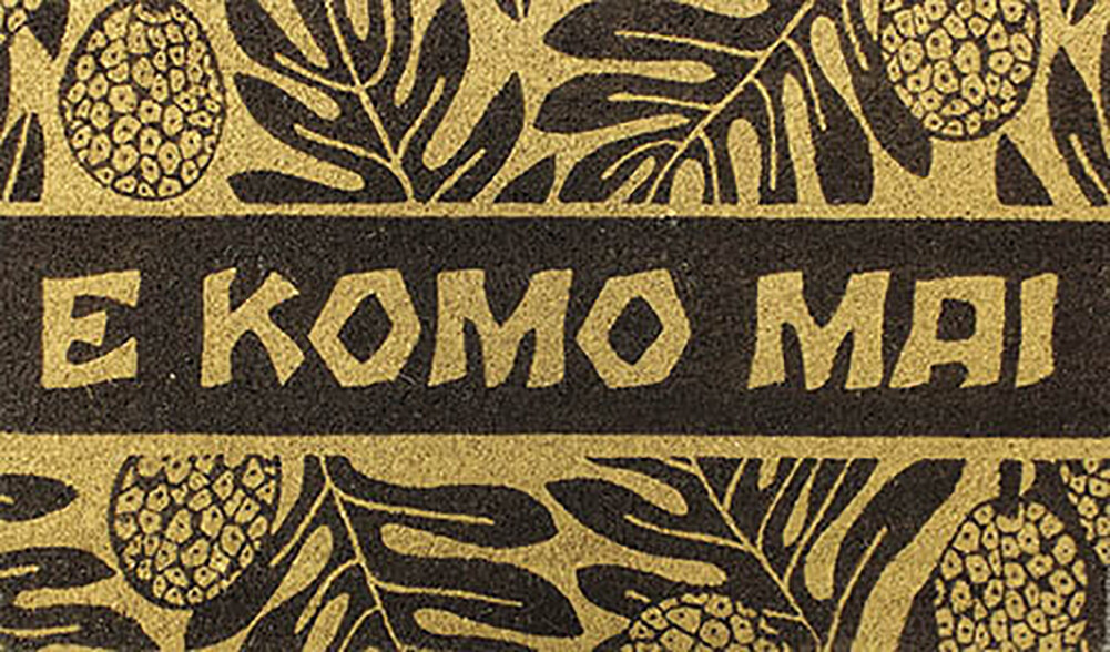 Hawaii Doormat 30" X 18" E Komo Mai | eBay