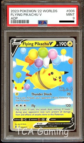 PSA 9 MINT Flying Pikachu V 006/025 WORLD CHAMPIONSHIP Pokemon Card | eBay