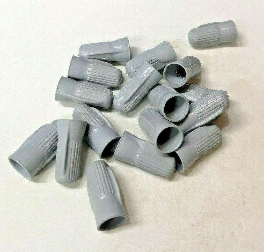 100-PK INSULATED GREY Electrical WIRE Spring CONNECTOR NEW 3M SCOTCHLOK ...