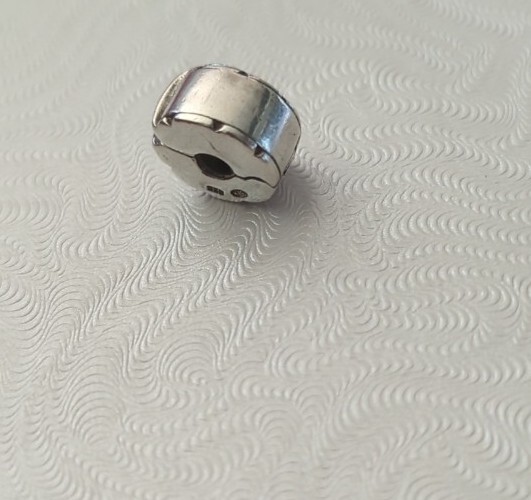 Sterling Silver SI Clip European Slide Bead Charm SI*… - Gem