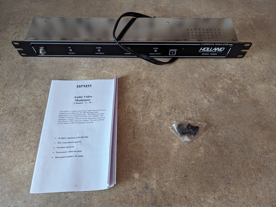 HOLLAND ELECTRONICS SATELLITE MULTI SWITCH HSM55 MODULATION HCA-3086RK ...