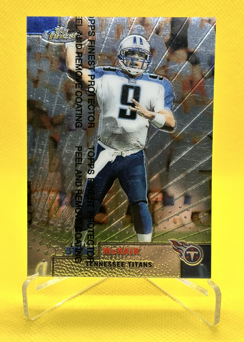 1999 Topps Finest Steve McNair #35 Protector w/ Coating Tennessee ...