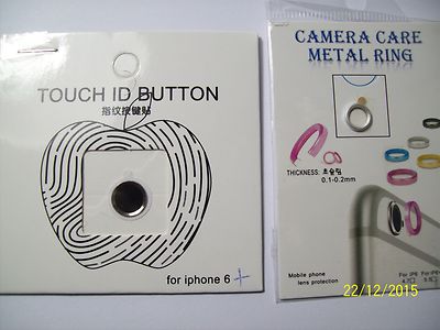 Support Touch ID Home Button or camera lens Sticker for Apple iPhone 6 ...
