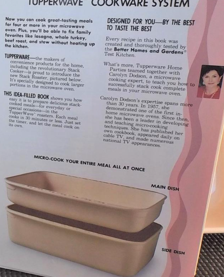 TUPPERWARE Tupperwave Roasting Casserole Microwave Stack Cooker 3 & 5 ...