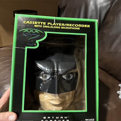 Batman Forever Cassette Player Recorder w/Sing Along Microphone NIB | eBay