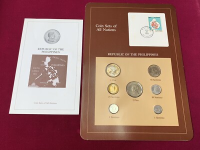 Coin Sets of All Nations, 1985-1988 Republic of The Philippines 7pc w ...