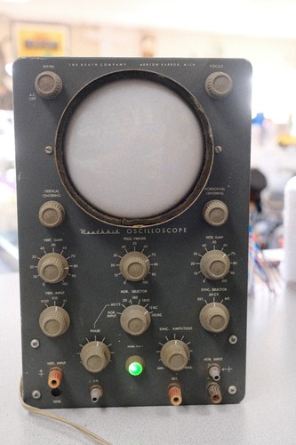 Heathkit Laboratory Oscilloscope Model 0- 12 No For Parts or Repair ...