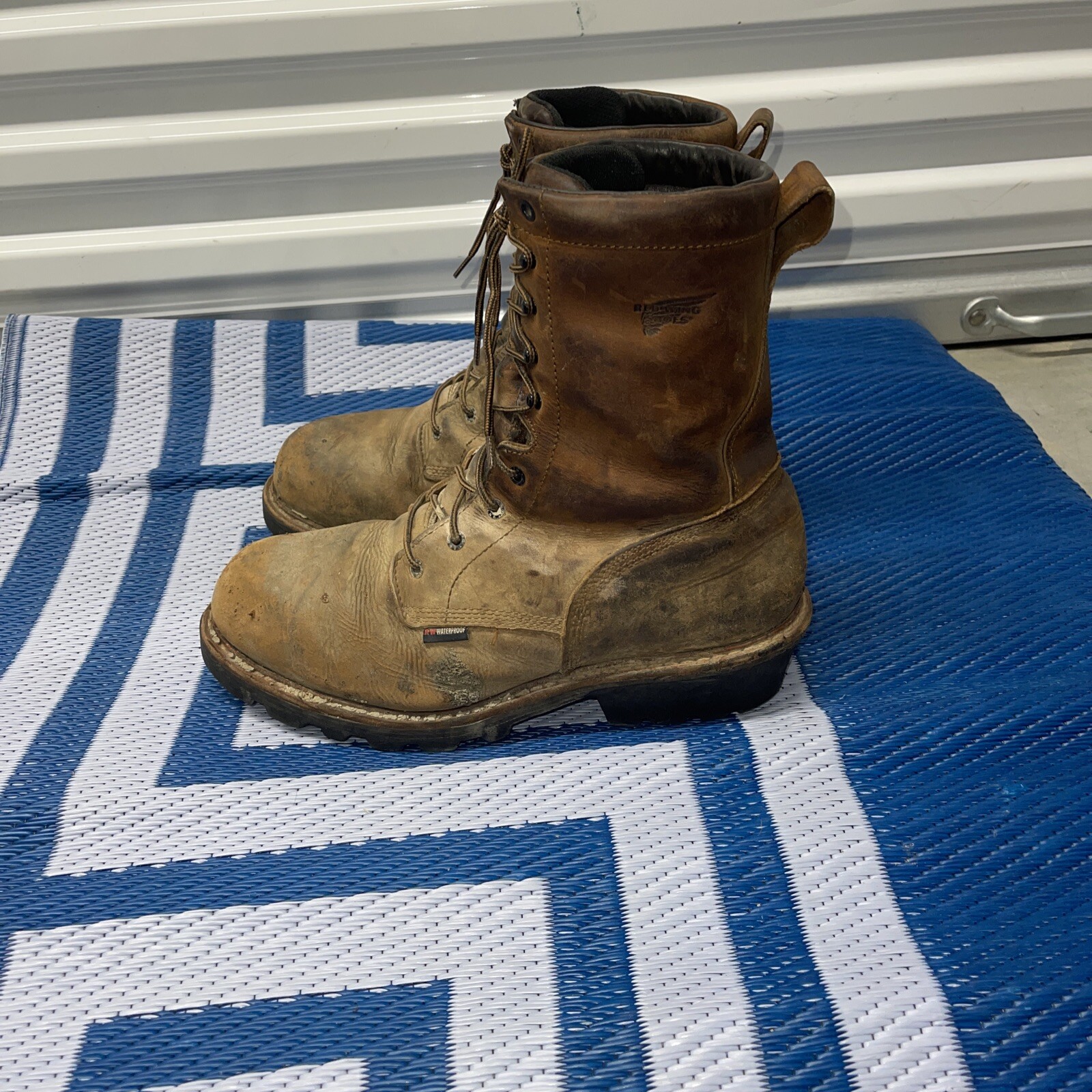 RED WING 4417 LOGGERMAX BROWN LEATHER LACE UP LOGGER … - Gem