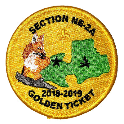 Section NE-2A 2019 Conclave Promo GOLDEN TICKET Pocket Patch OA BSA | eBay