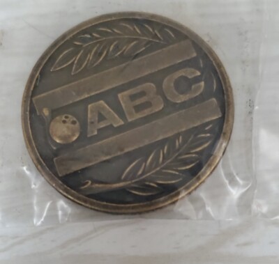 Vtg Collectible ABC Special Recognition Bowling Coin Token In Sealed ...