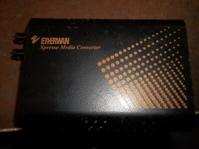 ETHERWAN XPRESSO MEDIA CONVERTER EL100T 10/100TX TO 100FX REV 2 (147-3 ...