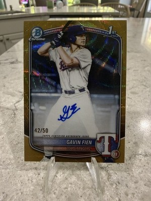 Gavin fien GOLD 42/50 Bowman Draft 2025 | eBay