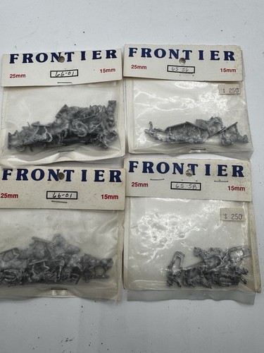 Frontier Lead Miniatures 15mm Old West ACW Figures 66-01 Lot Of 4 Packs ...