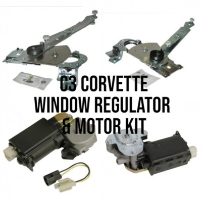 1969-1982 Chevrolet C3 Corvette Window Regulator & Motor Kit | Driver ...