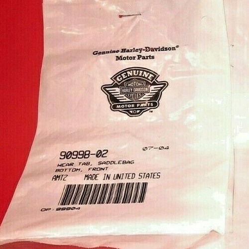 NOS OEM Harley Davidson 90998-02 Saddle Bag Front Wear Plate ONE (1 ...