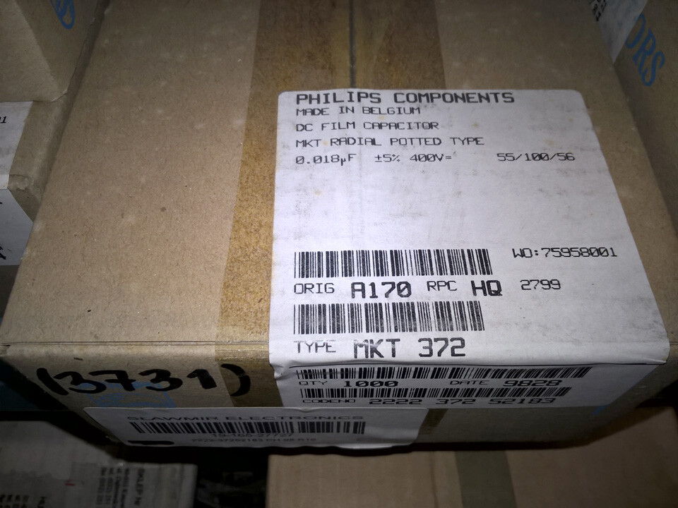 Capacitor 18nF 400V RM10 5% Polyester Philips MKT-372 x20pcs | eBay UK