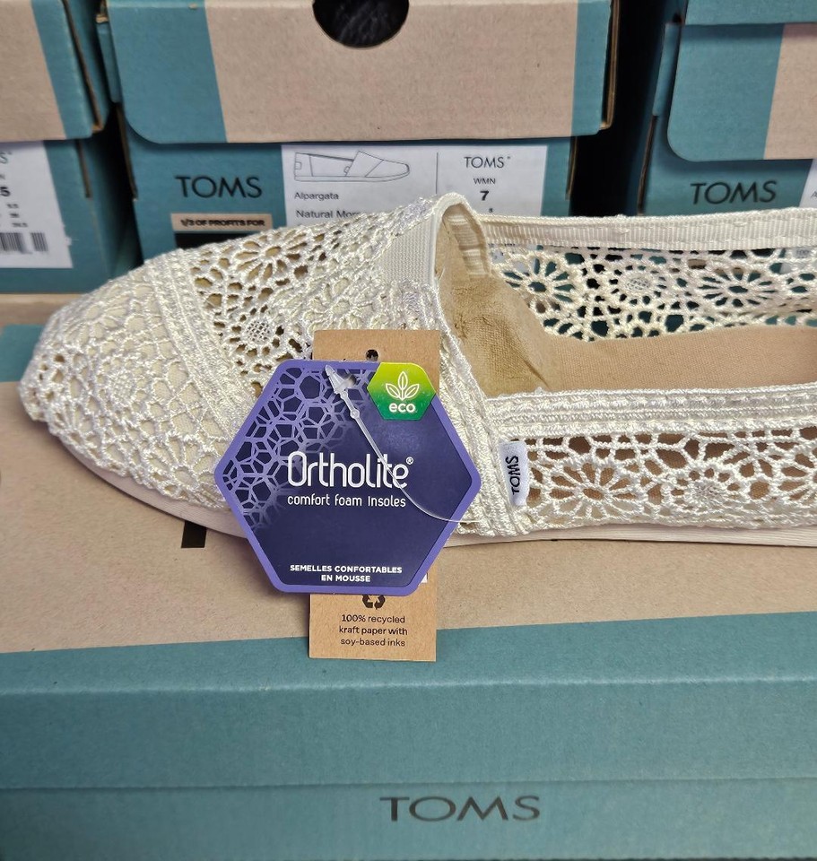 TOMS Women's Alpargata Moroccan Crochet Slip-On Shoes with Ortholite ...