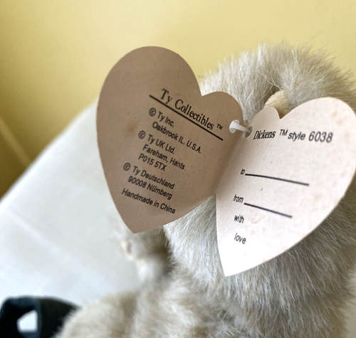 TY Bear Dickens Bear w Blue Jumper Jointed Head Arms & Legs 1993 #6038 ...