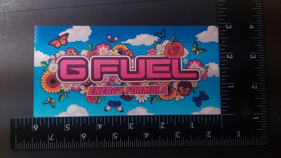 GFUEL 8 Bit Spring Sticker 6" x 3" Limited Edition Rare Collectors ...