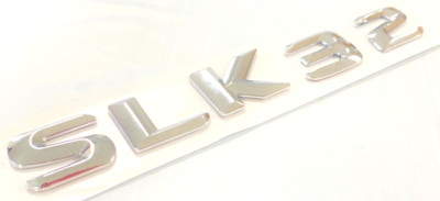 #1 CHROME SLK32 REPLACEMENT FOR MERCEDES REAR TRUNK EMBLEM BADGE ...