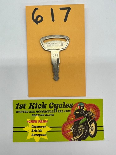 NOS YAMAHA MOTORCYCLE KEY GENUINE JAPAN ORIGINAL OEM BLANK # 617 | eBay