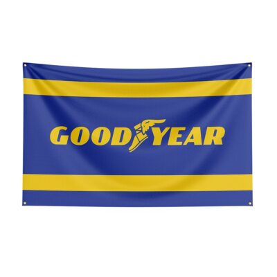 Goodyear Banner Tire Poster Vintage Sign Tires Proved Turnpike ...