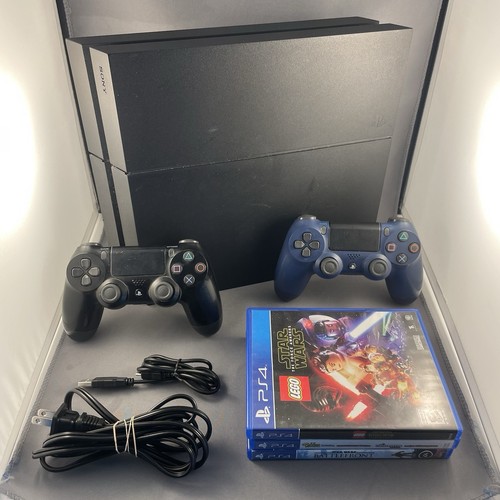 Sony PlayStation 4 PS4 500GB CUH-1215A Bundle w/ 2 Controllers, Cables ...