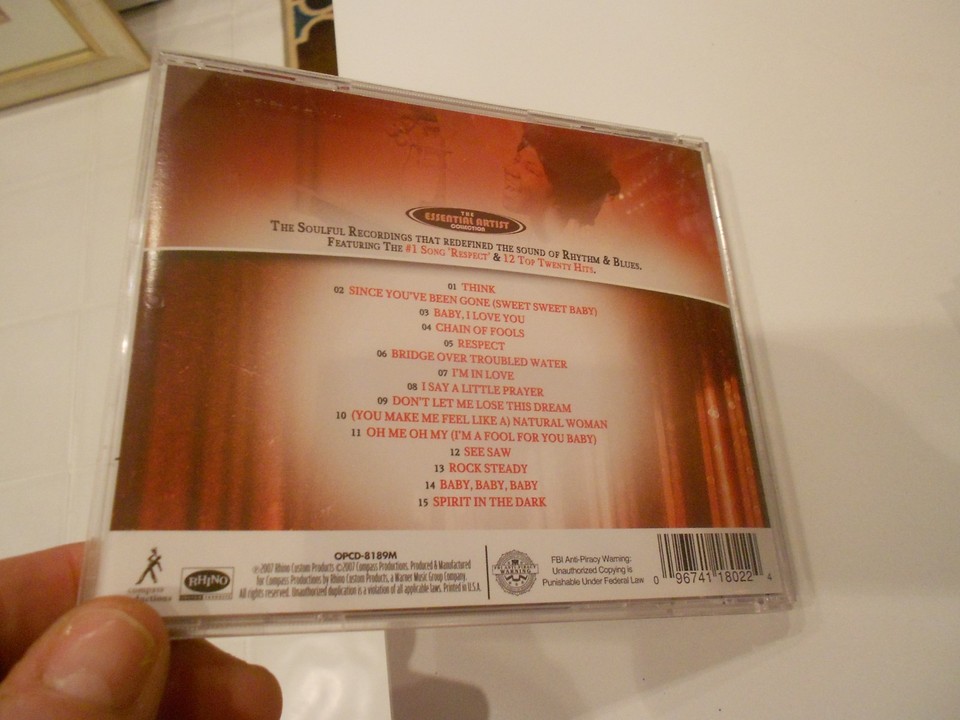 Aretha Franklin: Aretha - 2007 CD RHINO CUSTOM PRODUCTS VG+ CONDITION ...