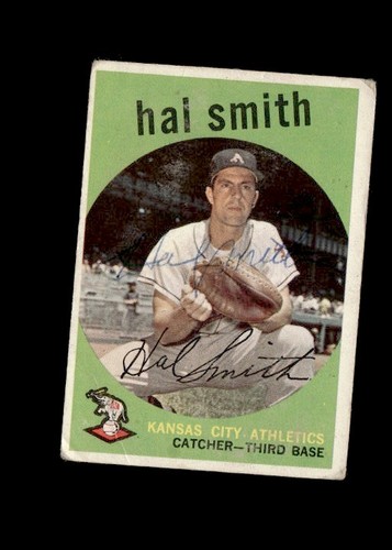 Hal Smith 1959 Topps A's authentic autographed card | eBay