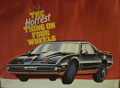 Vintage Poster Y97 Pontiac Trans Am THE HOTTEST THING ON FOUR WHEELS ...