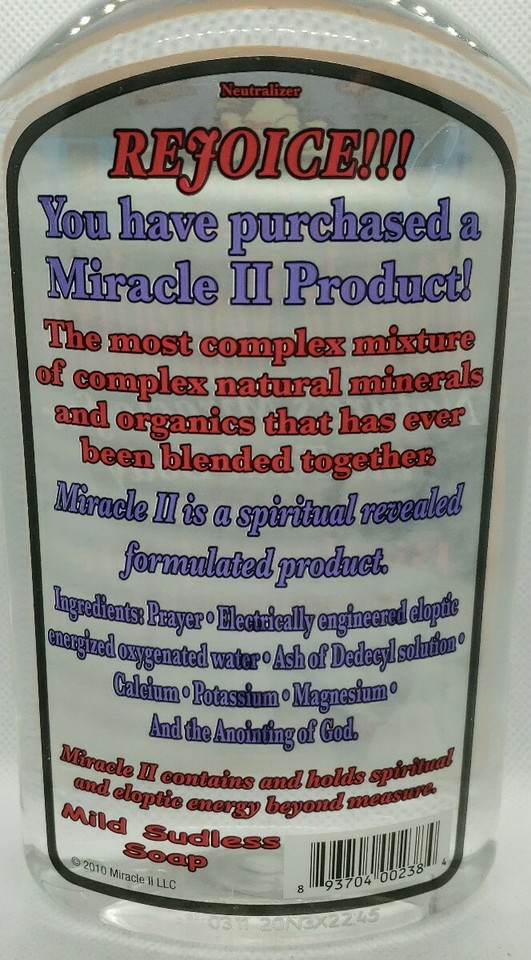 Miracle II Neutralizer Liquid 3X Strength, 22 fl. oz. - SALE PRICE ...