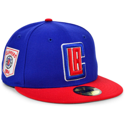 New Era LAC Los Angeles Clippers The Pennant Side Patch 59FIFTY Hat Cap ...