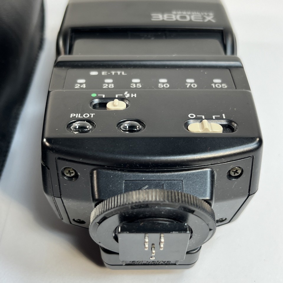 Canon 380 EX Speedlite Flash for EOS FILM & DIGITAL SLR W/ Case Tested ...