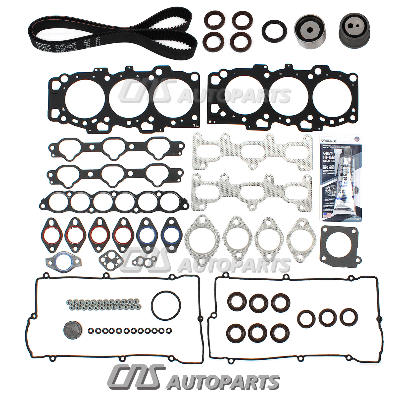 Fit 04-09 Hyundai Sonata Kia 2.7 DOHC G6BA Head Gasket Set Timing Belt ...