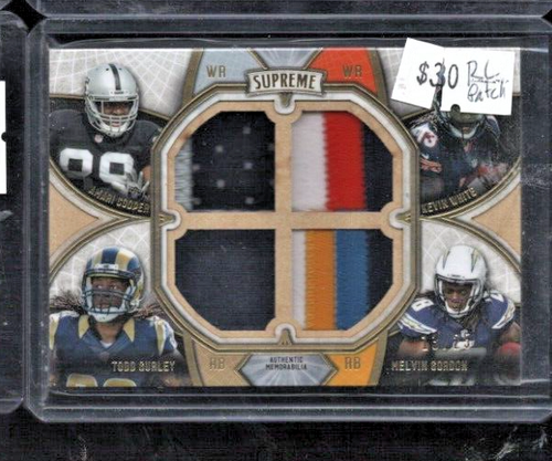 2015 Topps Supreme - Rookie Quad Combos Patches Amari Cooper, Todd ...