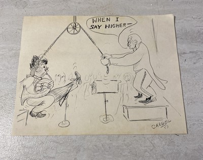 Original 1953 Hand Drawn Cartoons by Musician Norman Carrel #3 | eBay