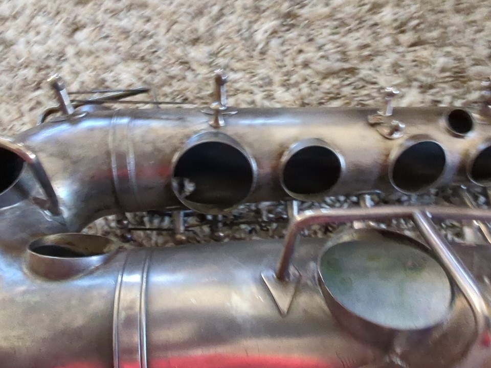 Buescher True Tone Alto Saxophone Body Only-No Keys SN:229325 Silver ...