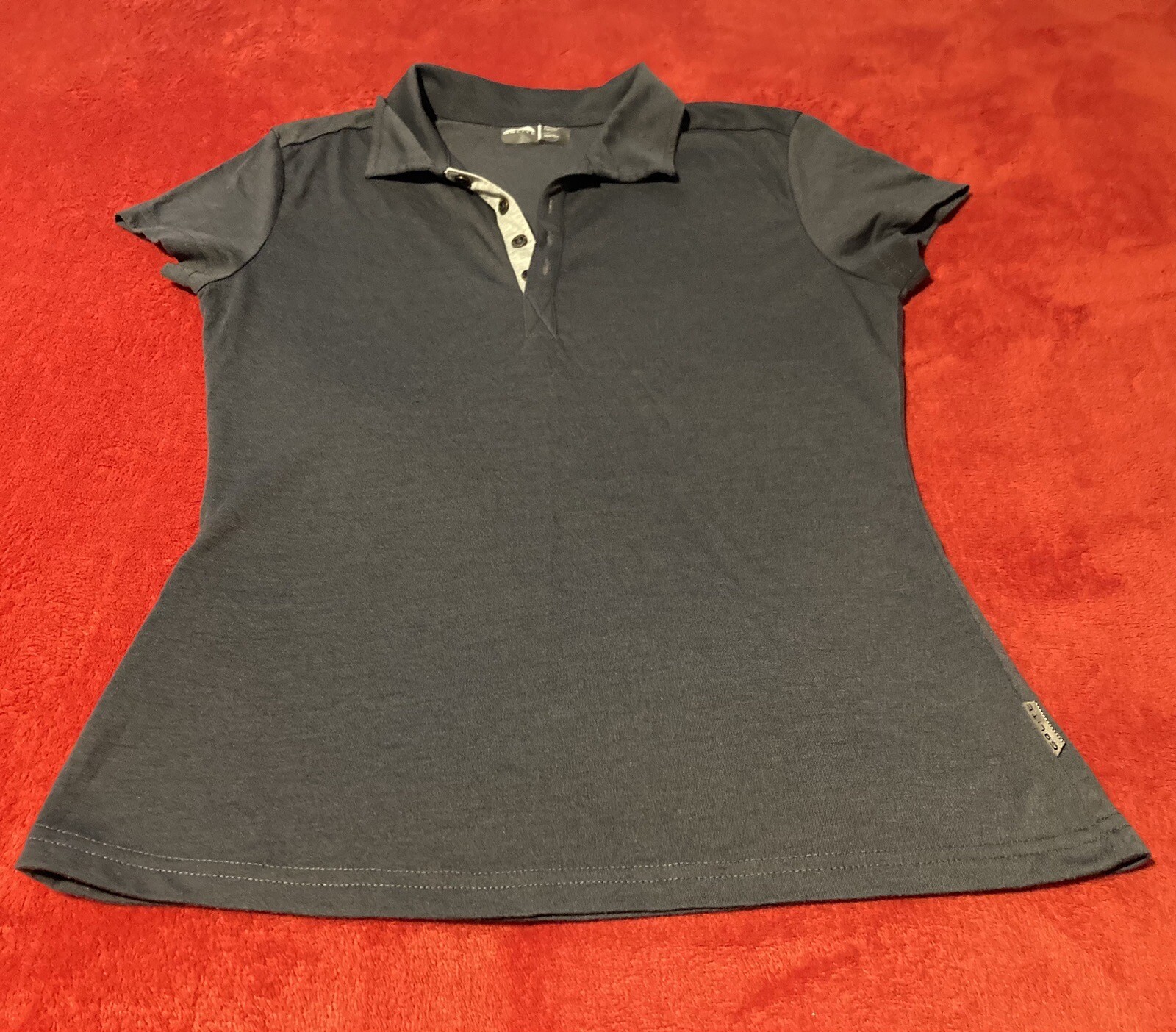 Golite womens polo shirt size S gray color a side little pocket | eBay