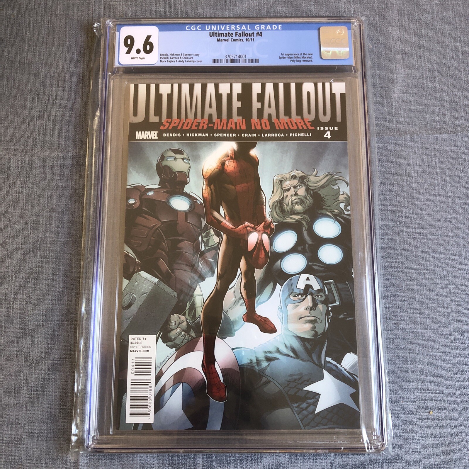 Ultimate Fallout #4 CGC 9.6 1st App of Miles Morales/Spider-Man, 1st Print 2011 | eBay