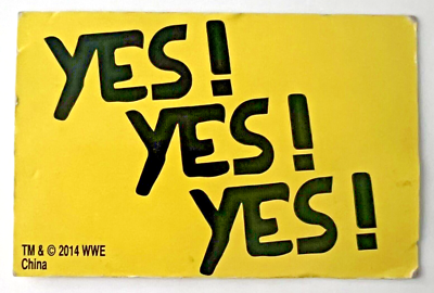 Yes Sign Wwe