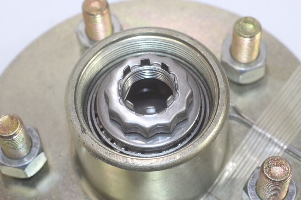 EZ Loader Boat Trailer Oil Bath Wheel 5 Lug Hub Kit Tapered Spindle 300 ...