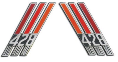 New 428 Front Fender Emblems 1967 Galaxie 1967-68 Mercury | eBay