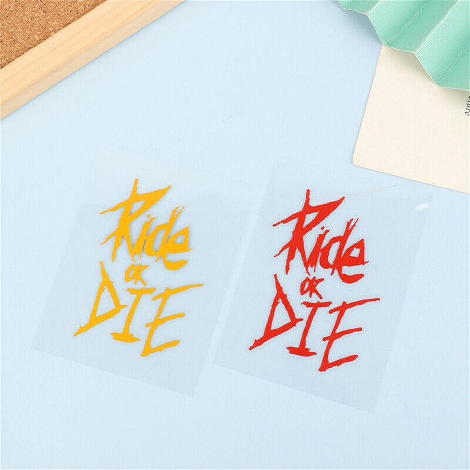 Bike Frame Sticker Ride Or Die Tube Sticker Bicycle Decals Decorative ...