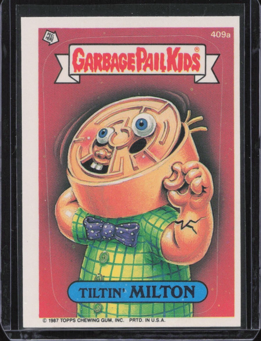 1987 Topps Garbage Pail Kids #409a Tiltin' Milton | eBay