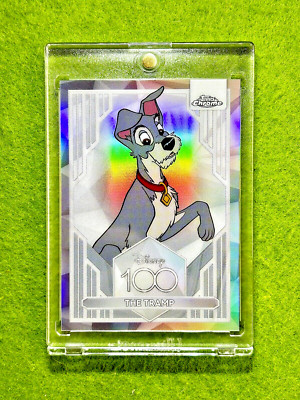 THE TRAMP Disney 100 REFRACTOR CARD Lady and the Tramp PRIZM 2023 Topps ...